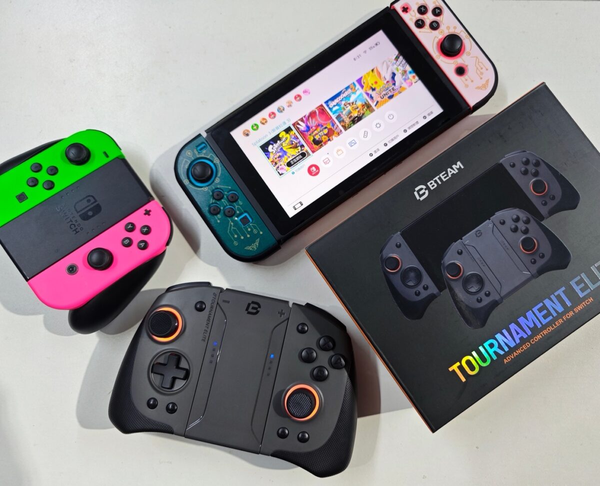 【2024年Switch手把推薦No.1】Bteam Tournament Elite競技版開箱評測。霍爾搖桿，機械按鍵，電腦與手機都能用。 - 敗家達人推薦